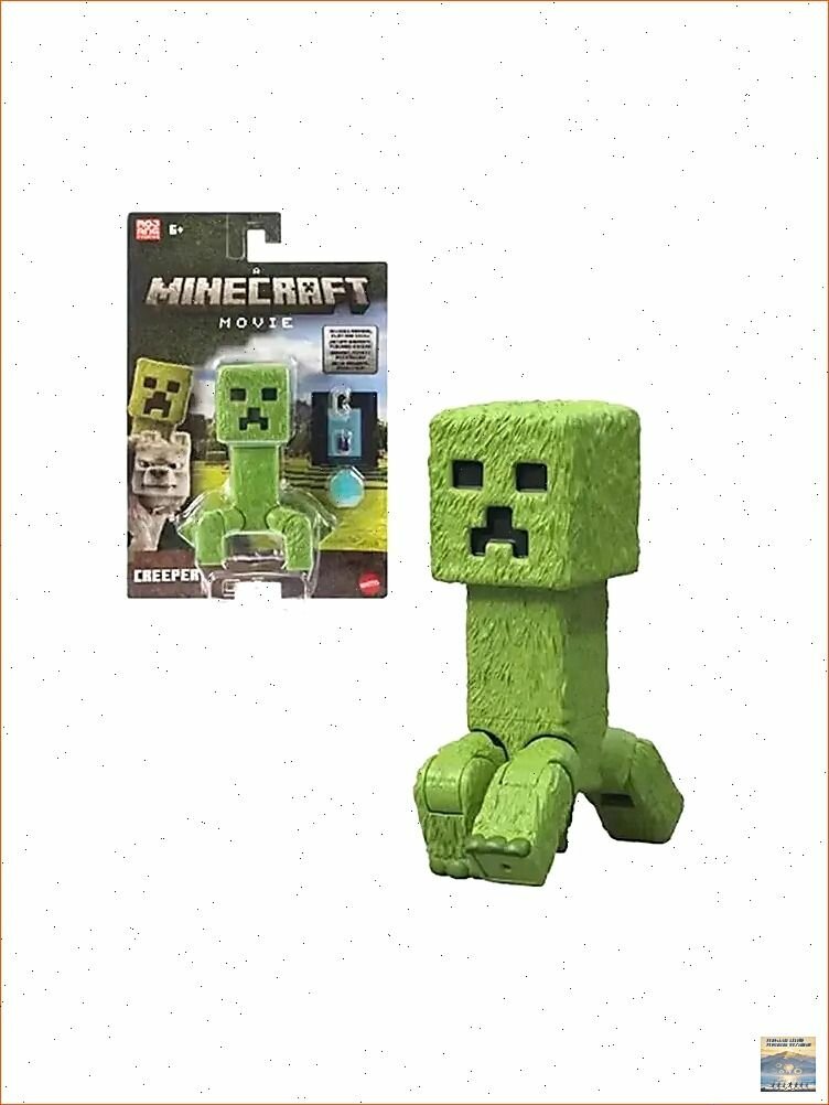 Mattel Minecraft Movie Коллекционная скульптура 10 см Майнкрафт фигурка