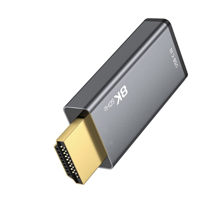 Конвертер USB C в HDTV с разрешением 8K @ 60Hz с Позолоченными Пластинчатыми разъемами для превосходного визуального восприятия со скоростью 20 Гбит / с для телефона