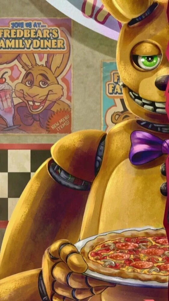 Алмазная Мозаика "FNAF Five Nights At Freddy's" 50х70 См Алмазная Вышивка / Картина Стразами Подарков / Украшения