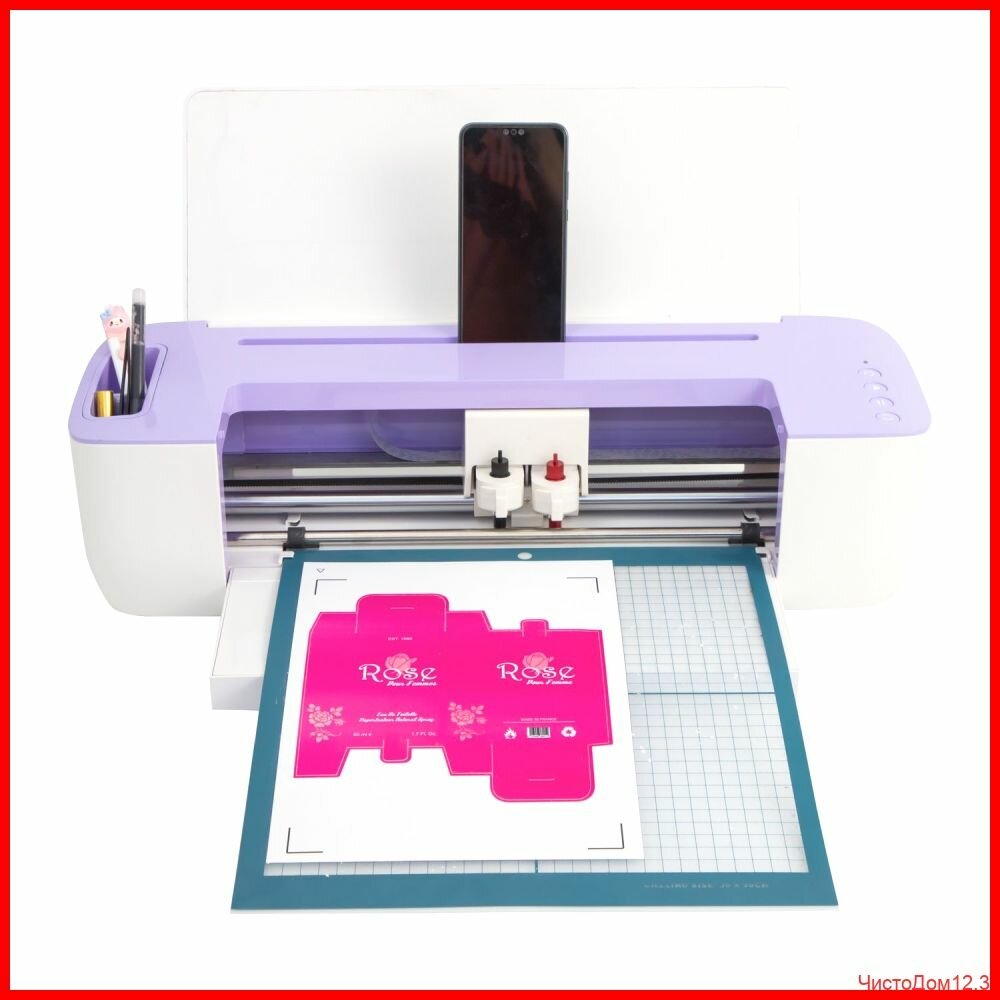 Плоттер Режущий с автоматическим позиционированием Speilo Smart-330P, виниловый резак оригинальной модели HW с мобильным приложением и программным обеспечением для Mac/Win. Поддержка USB-диска.