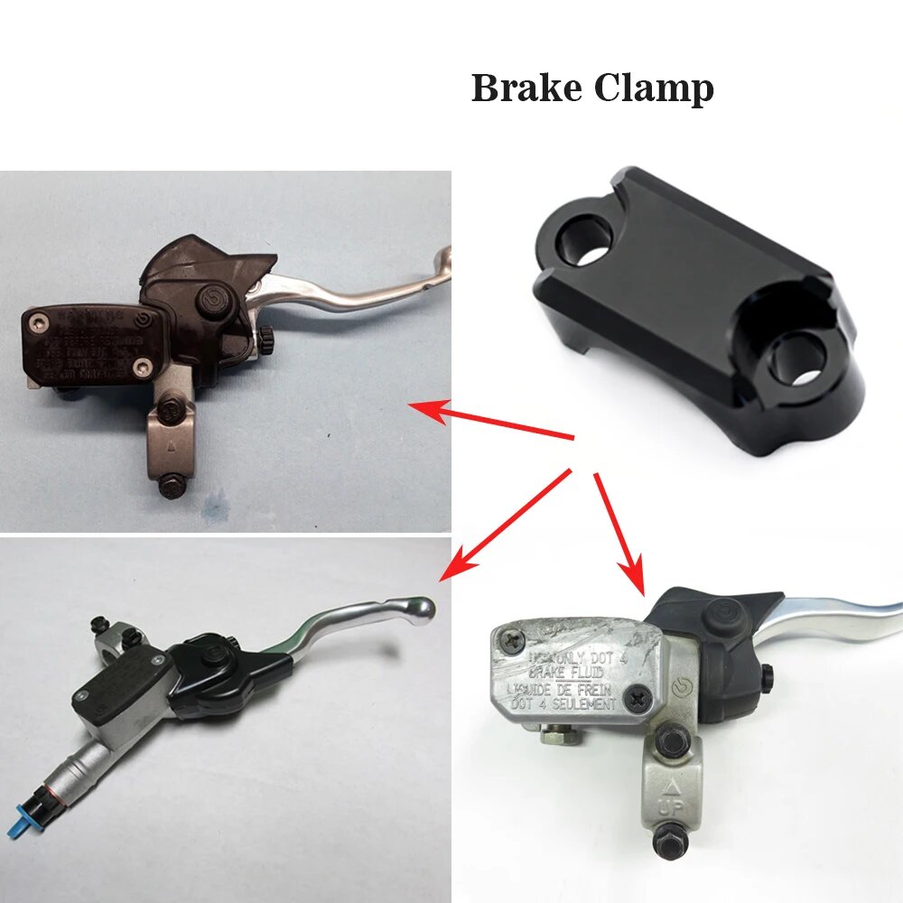 Зажим главного цилиндра тормоза/сцепления для мотоцикла, Кросса, грязи, питбайка, руля, зажимной колпачок, аксессуары для внедорожников и мотоциклов