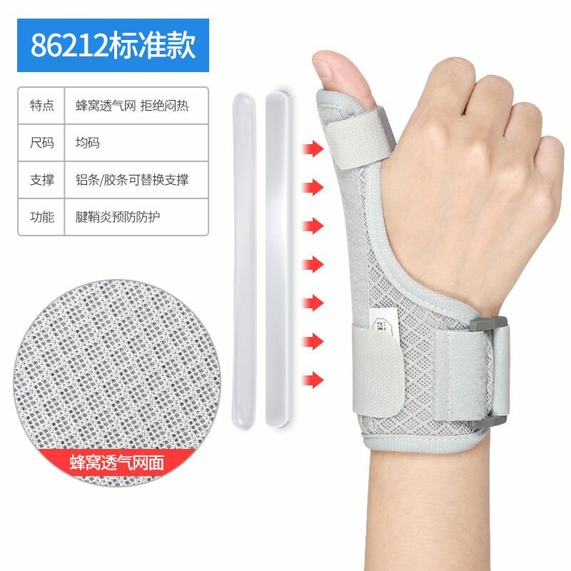 Защитный бандаж для запястья Guanai при теносиновите для мужчин и женщин, шина для фиксации пальца большого пальца при переломе, реабилитация при синдроме запястного канала.