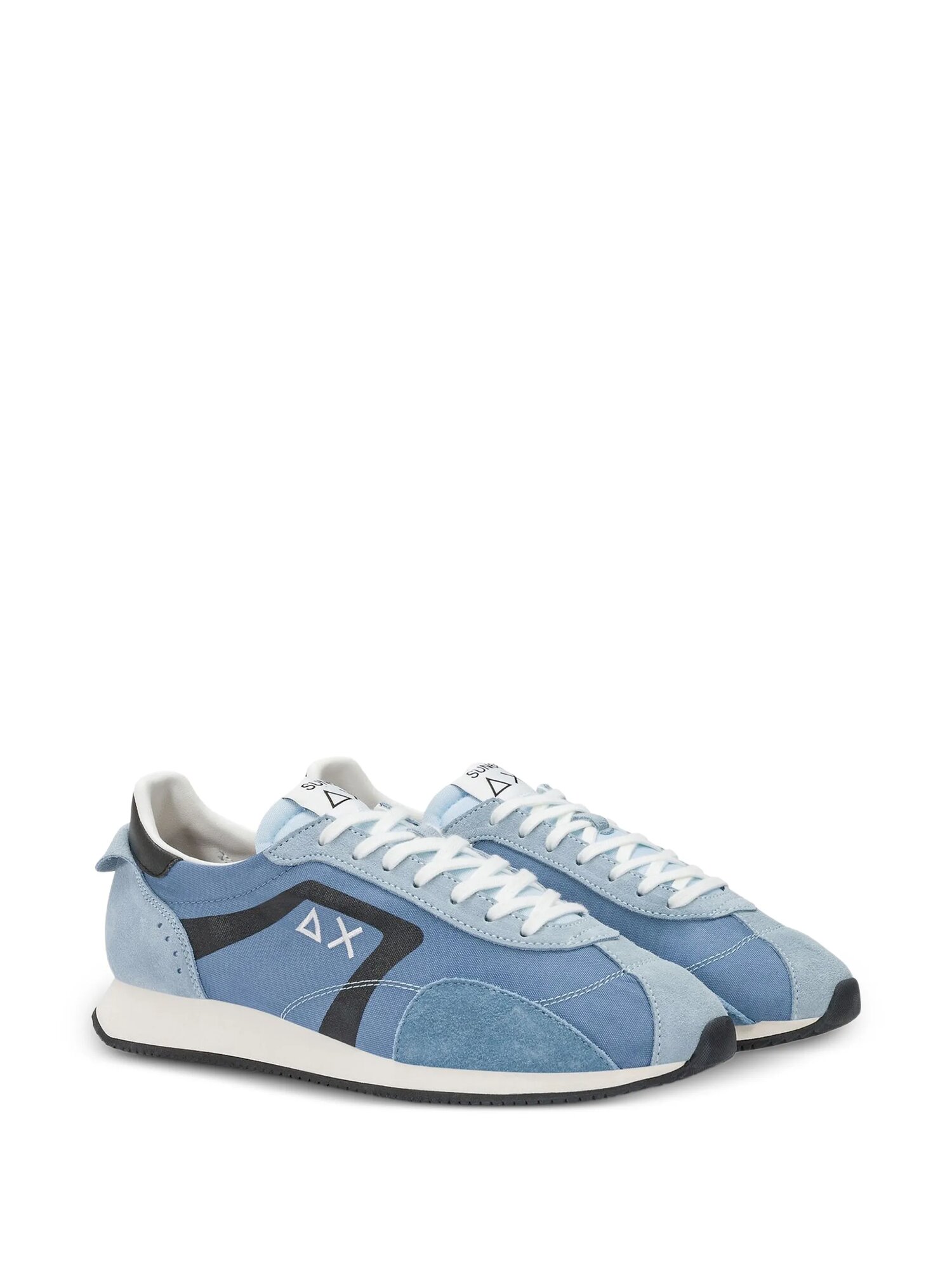 Кроссовки SUN 68 Suede-panelled sneakers, размер 42, blue — фото 1