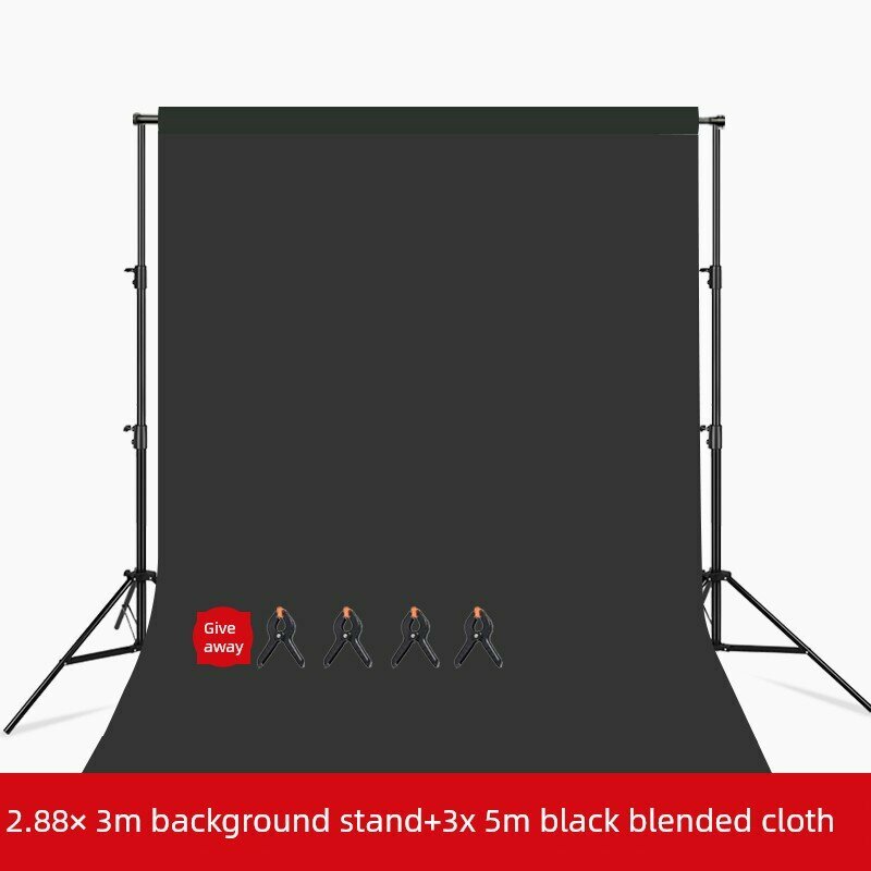 2.88* 3m Фотостойка для фона 2.6x2м, телескопическая портативная мобильная стойка для фотостудии, реквизит для