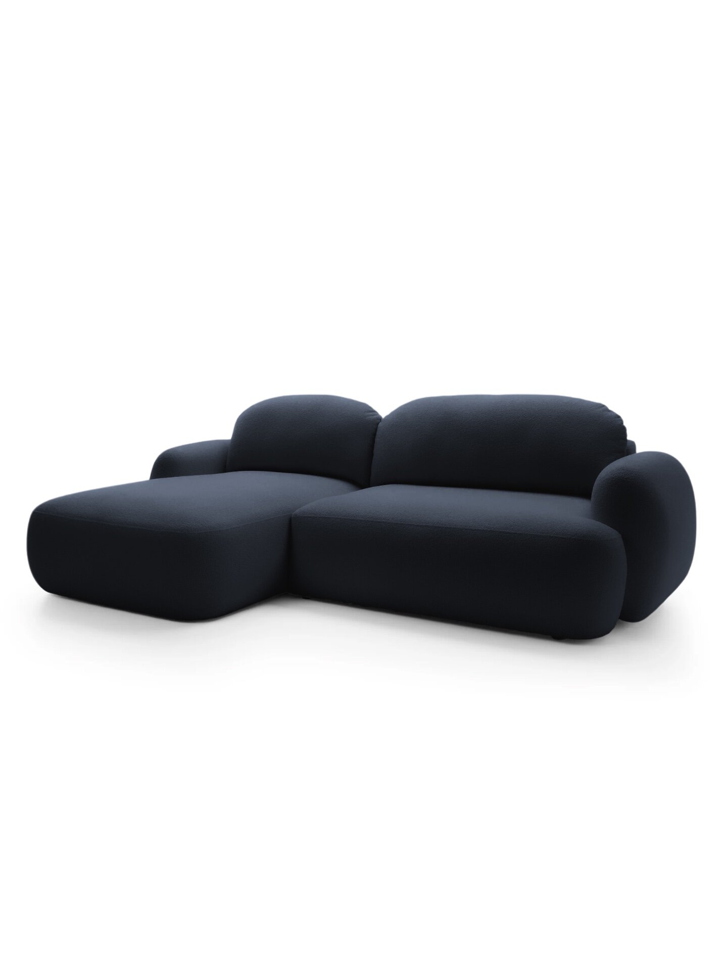 Диван Оклай Andria Delta 45 NOW 197x150x80 см, синий Велюр Антивандал, еврокнижка Фиеста