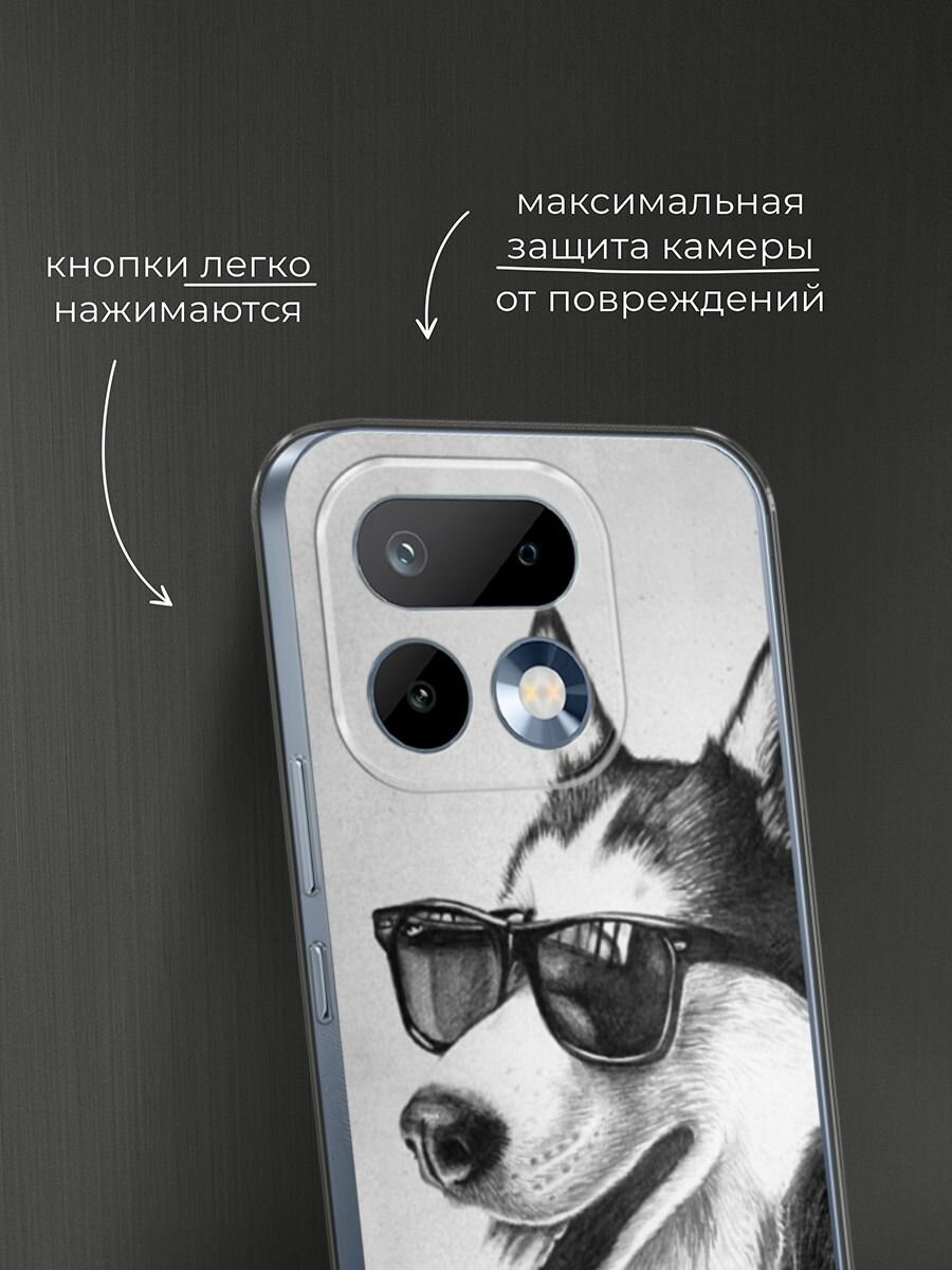 Чехол на Realme 16 Pro / Реалме 16 Про с принтом Крутой Хаске — фото 1