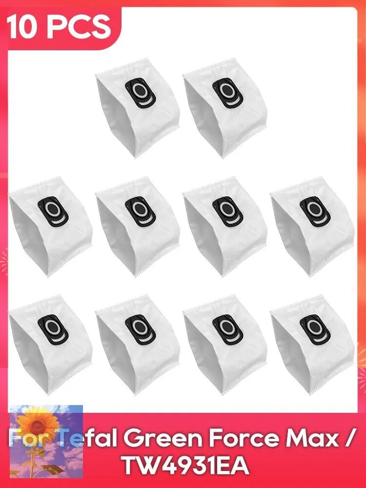 Аксессуары для робота-пылесоса (мешки для пыли, совместимы с моделью Tefal Green Force Max TW4931EA)