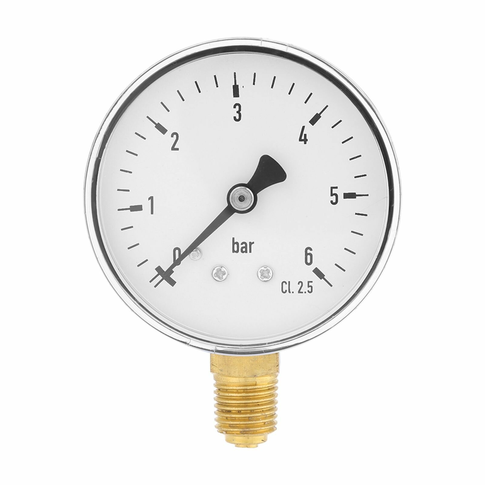 1/4 "Пневматический гидравлический манометр NPT 0-6 бар с боковым креплением Манометра