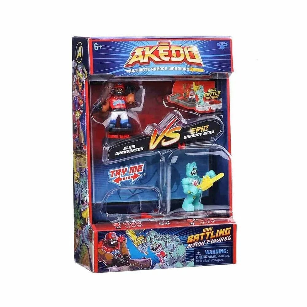 Akedo Ultimate Arcade Warriors Аксессуар для фигурок, 1 фигурка, пластик, Green Red, для мальчиков, размер упаковки 15.8x6.08x25.6cm — фото 1