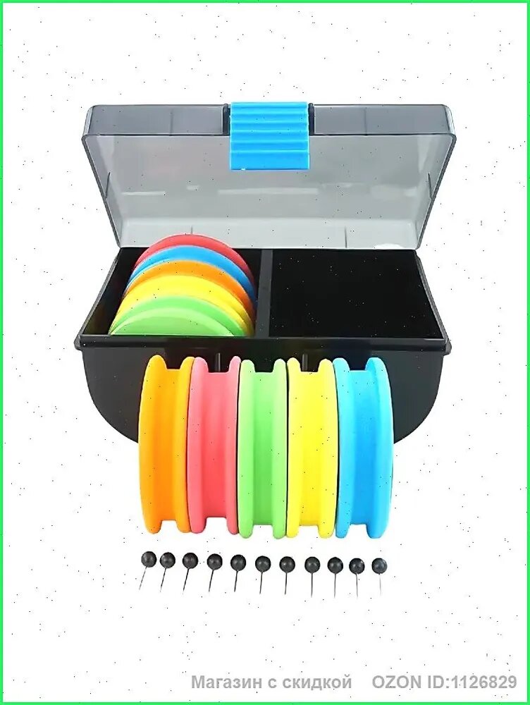 Мотовило рыболовное из ЭВА для поводков и оснастки 10 шт. набор для рыбалки