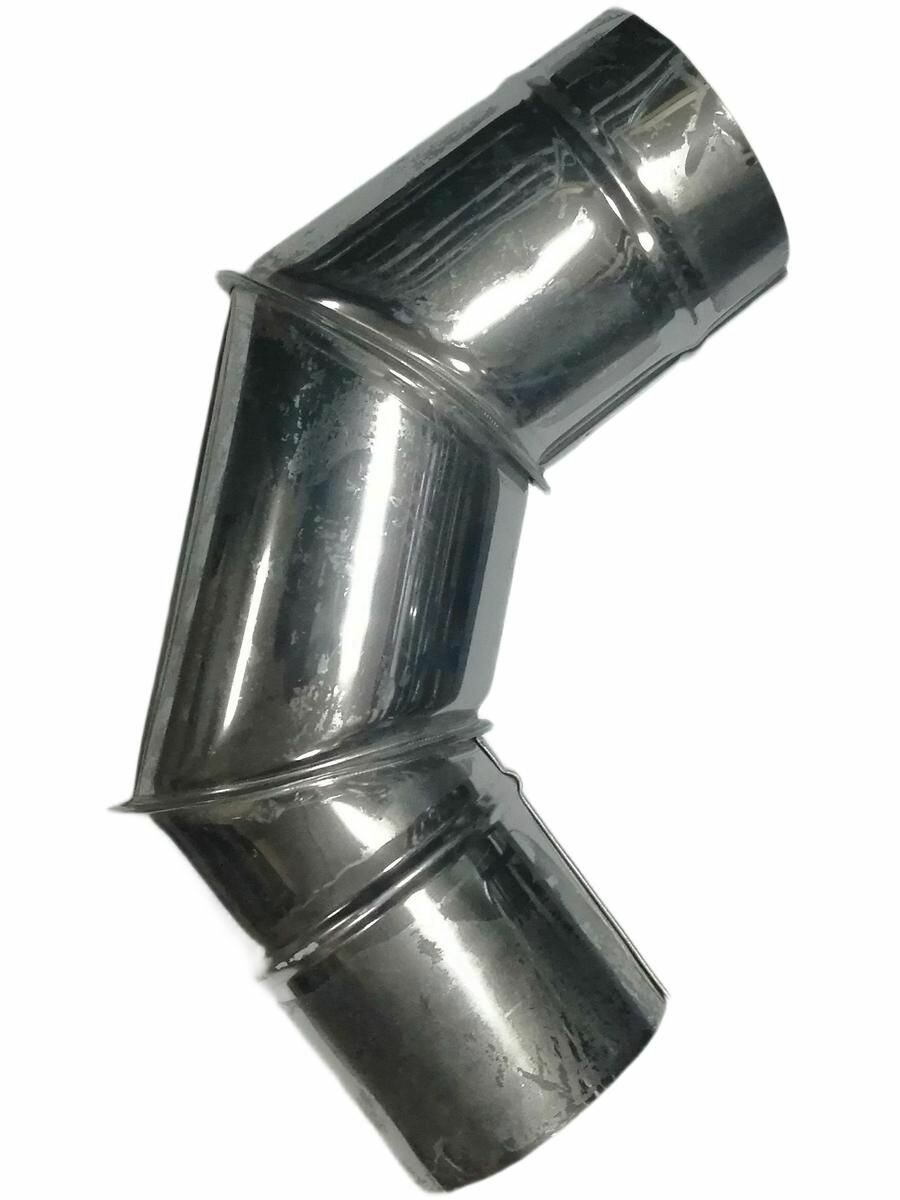 Дымоход колено 80 мм отвод 90 градусов из нержавеющей стали