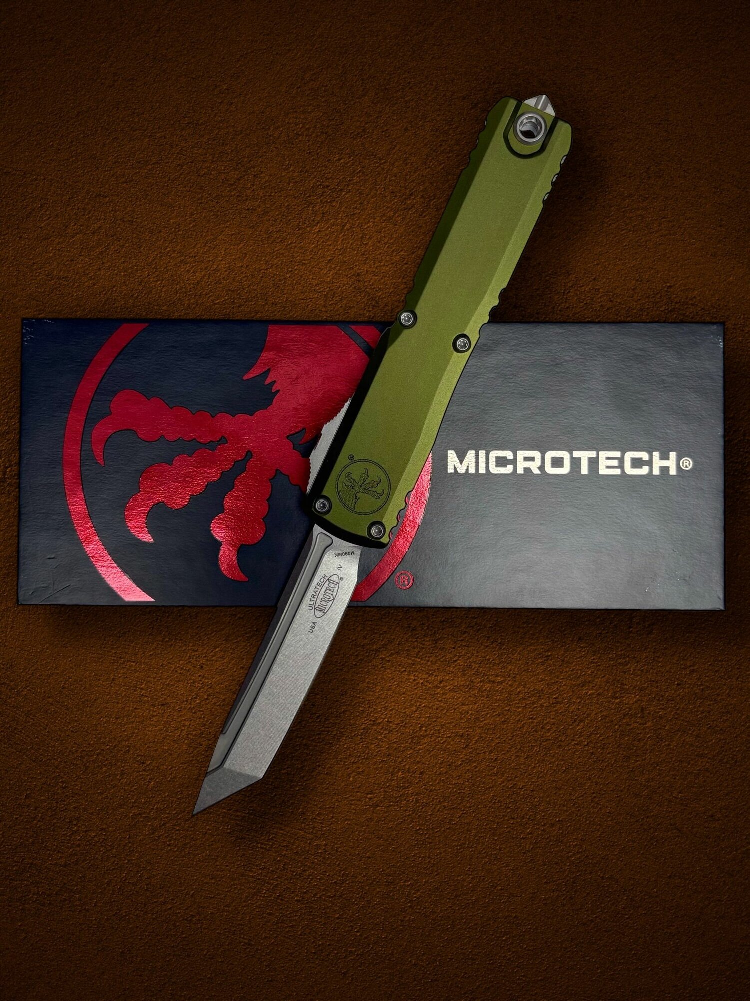 Складной нож Microtech Ultratech T/E Gen IV OD Green Stonewash Standard, 11234-10 OD