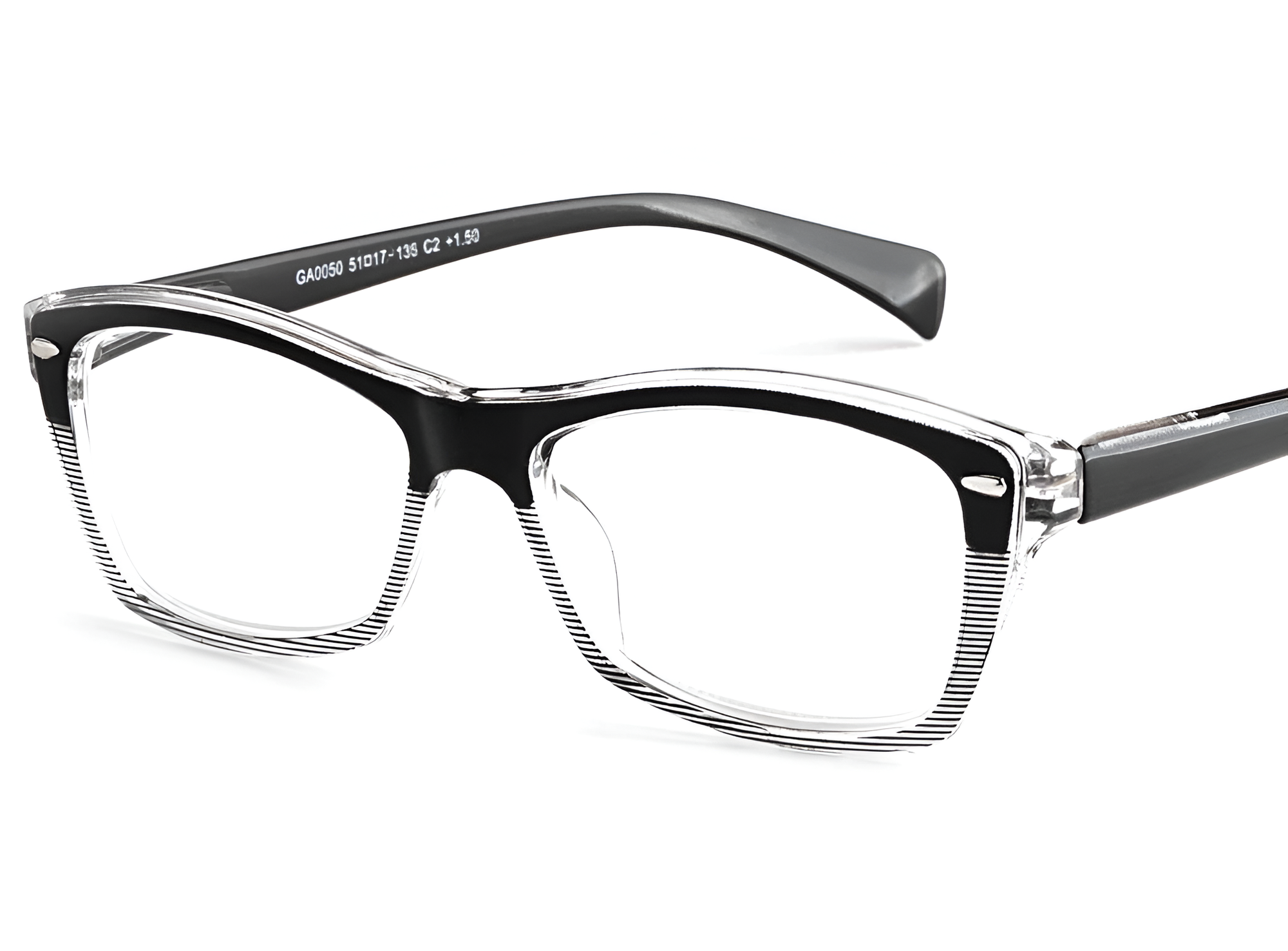 Готовые очки для зрения корригирующие Marcello GA0050 C2 с диоптриями +2,5 для чтения на плюс, очки женские, очки мужские, очки Вайфаеры