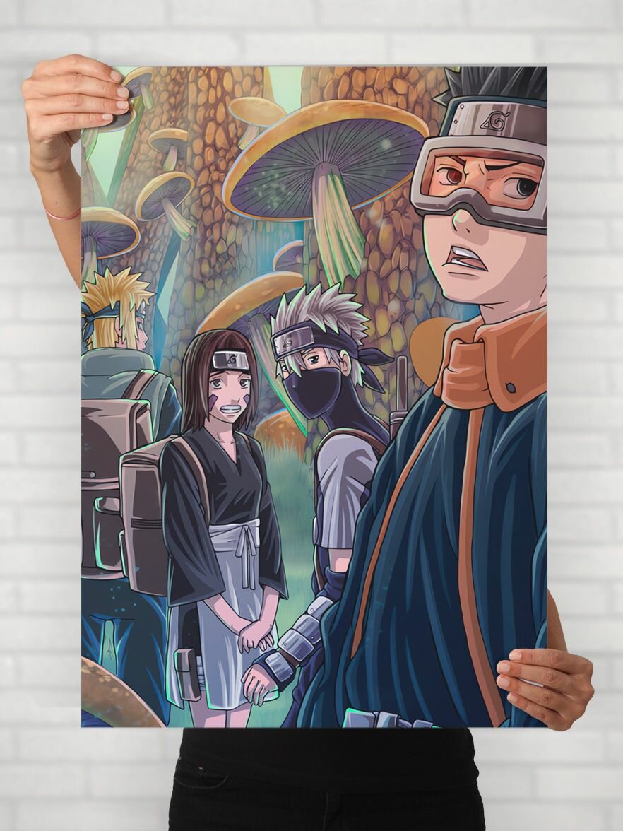 Плакат на стену для интерьера Наруто Ураганные Хроники (Naruto 18) - Постер по аниме и японской анимации формата A2 (42x61 см)