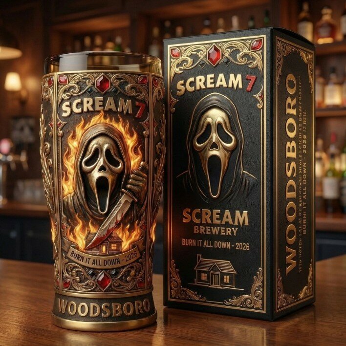 Стеклянный пивной бокал, Пивная кружка серии Scream, Пинтовый пивной бокал, Цветное стекло