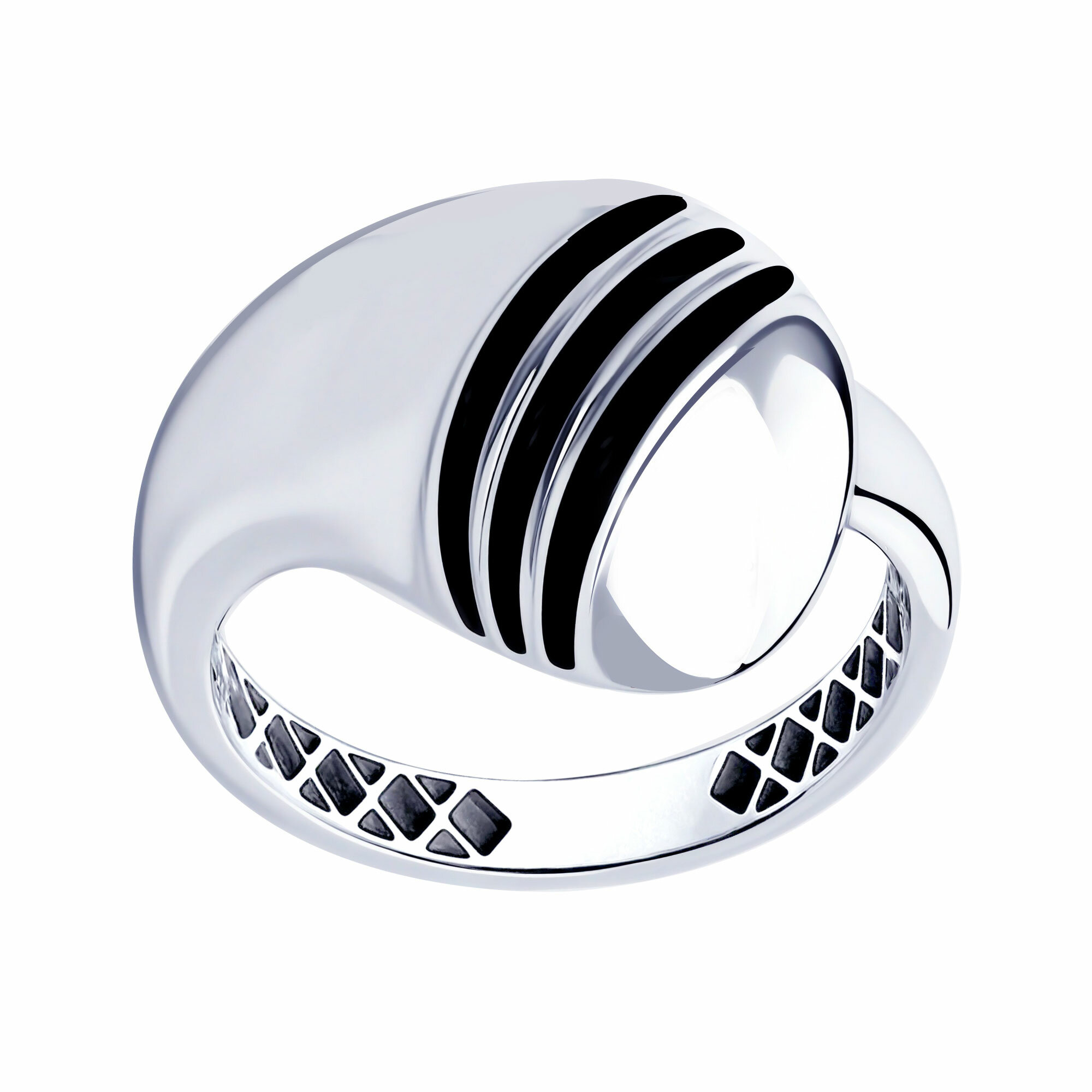 Кольцо Diamant online, серебро, 925 проба, родирование