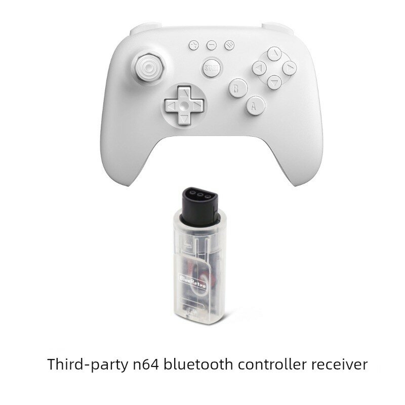 8Bitdo беспроводной Bluetooth игровой контроллер для Nintendo 64 с N64 адаптером в белом цвете