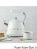 Чайник SMEG белого цвета из нержавеющей стали со свистком для газовой плиты