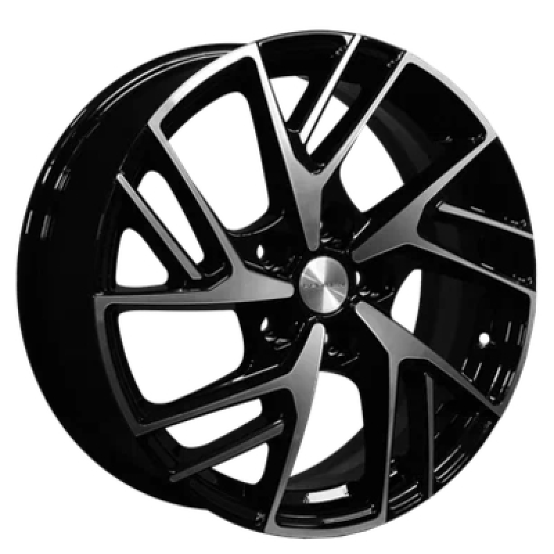 Диск колесный Khomen Wheels KHW1722 (Coolray) 6,5x17 5x114,3 Dia54.1 ET45 цвет Black-FP