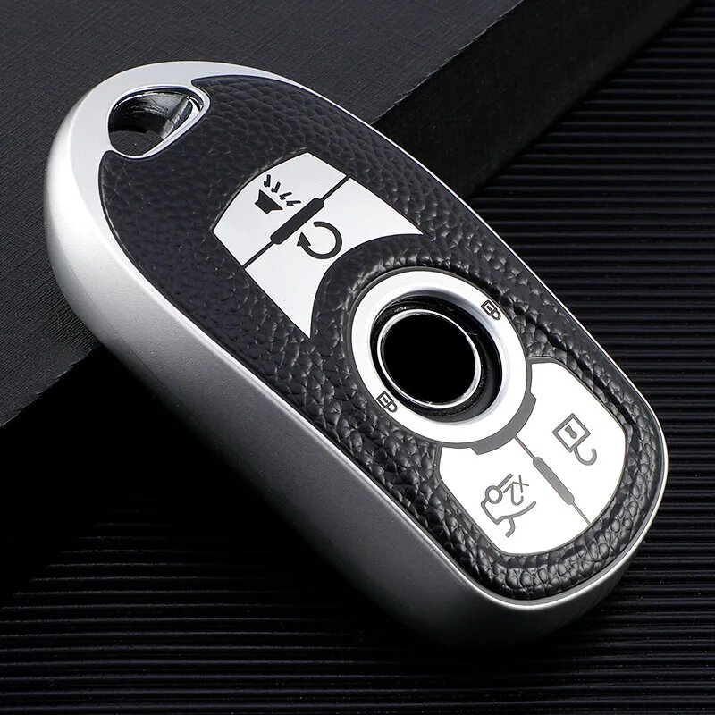 Чехол для ключей BMW, 4 Buttons Sliver