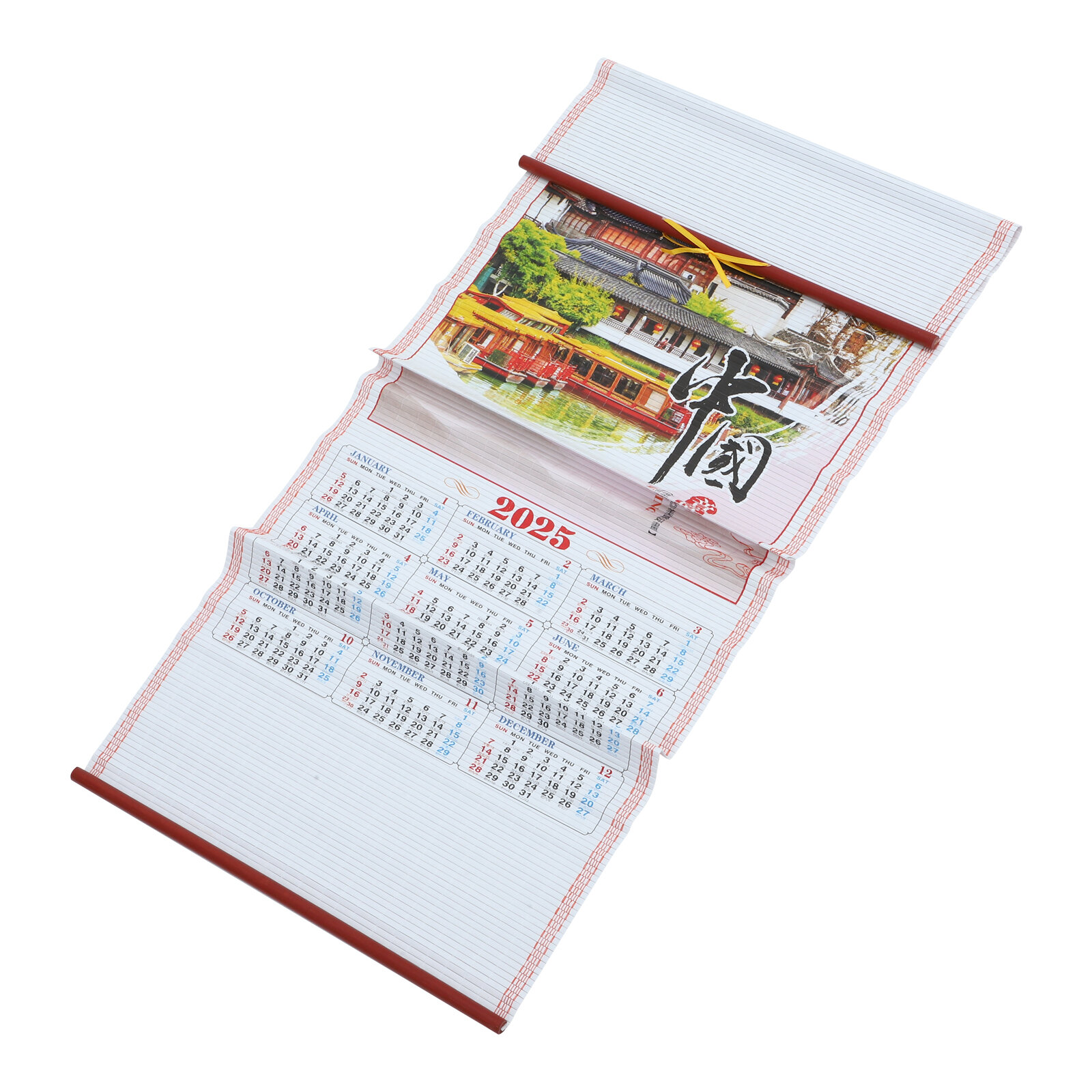 Подвесной календарь из искусственного ротанга высокого разрешения на 2025 год Змеи (H-115)