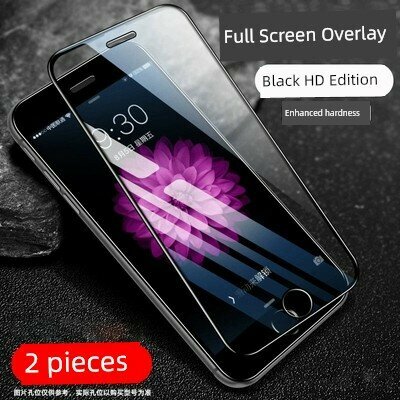 Защитное стекло с анти-отпечатками и мягкой кромкой для iPhone 8 - 2 штуки
