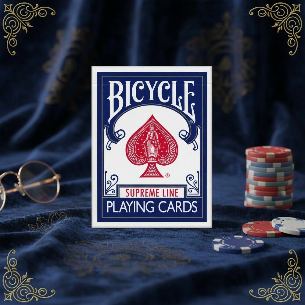 Карты "Bicycle Supreme Line Standard Index blue" 63318