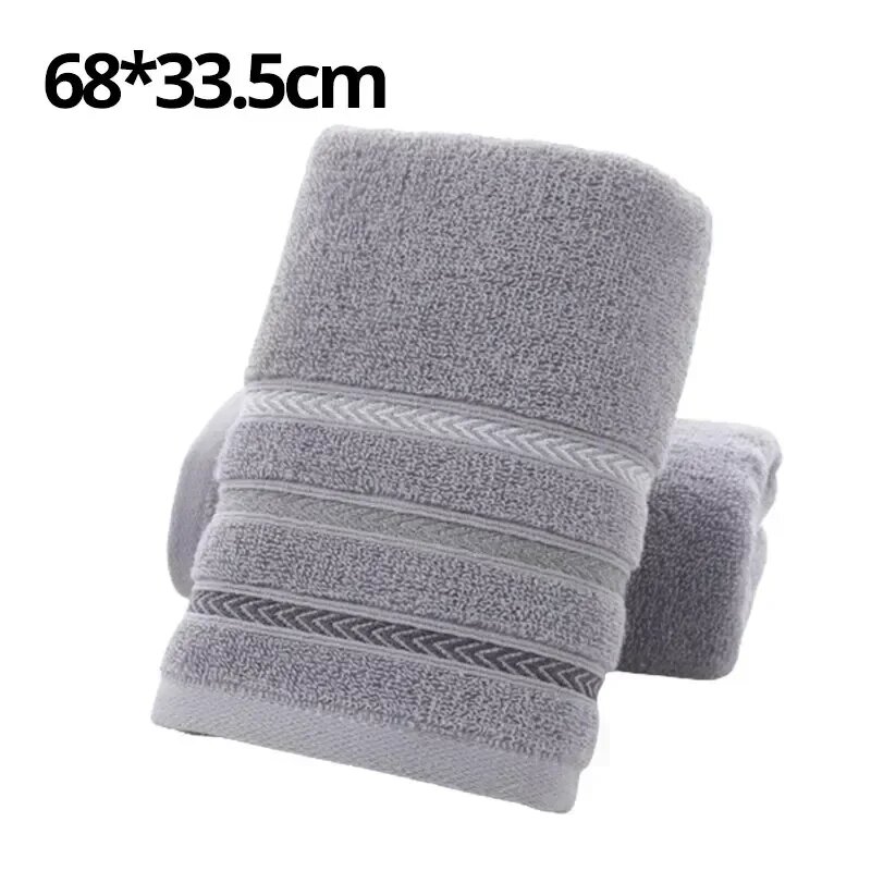 Серые полотенца из хлопка 68*33.5 см, 2 шт, C216 Grey