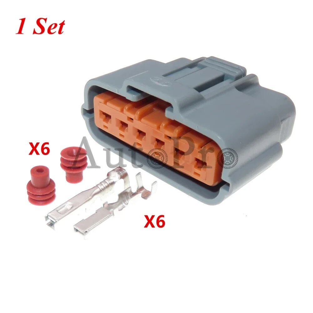 6-контактный автомобильный разъем 6195-0035 с клеммами, Цвет: Follow me cheaper