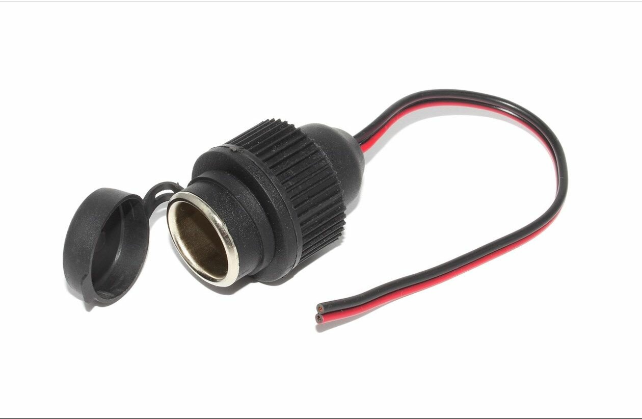 Гнездо прикуривателя с проводом и крышкой dc12v