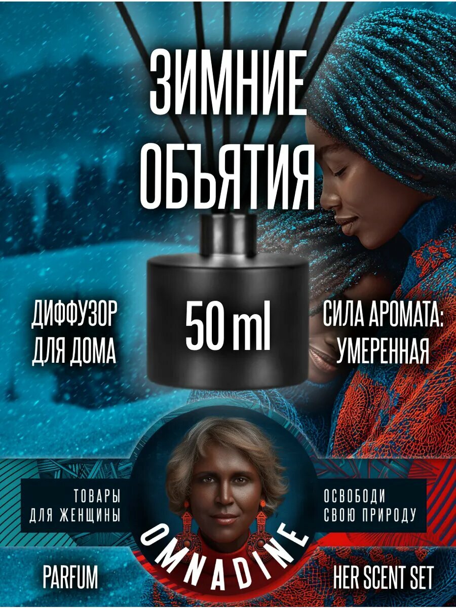 Диффузор для дома стильный флакон зима