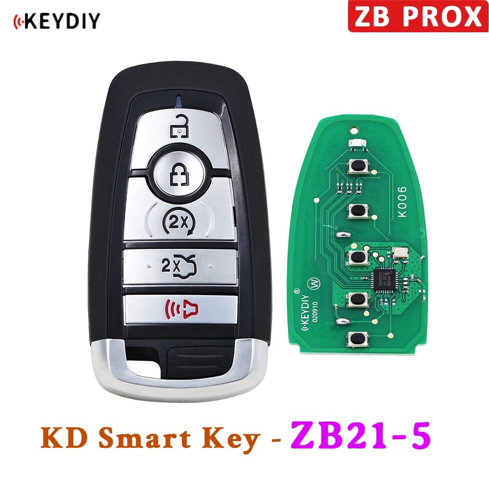 KEYDIY ZB21-5 Smart Key, 5 кнопок