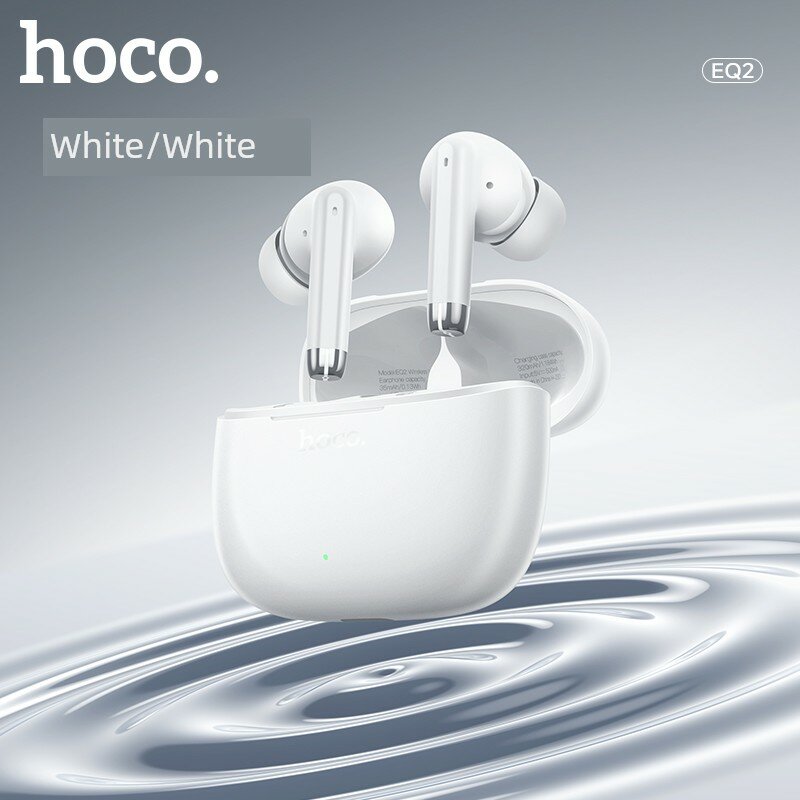 HOCO EQ2 истинно беспроводные наушники Bluetooth 5.3 стереозвук для спорта и музыки белый