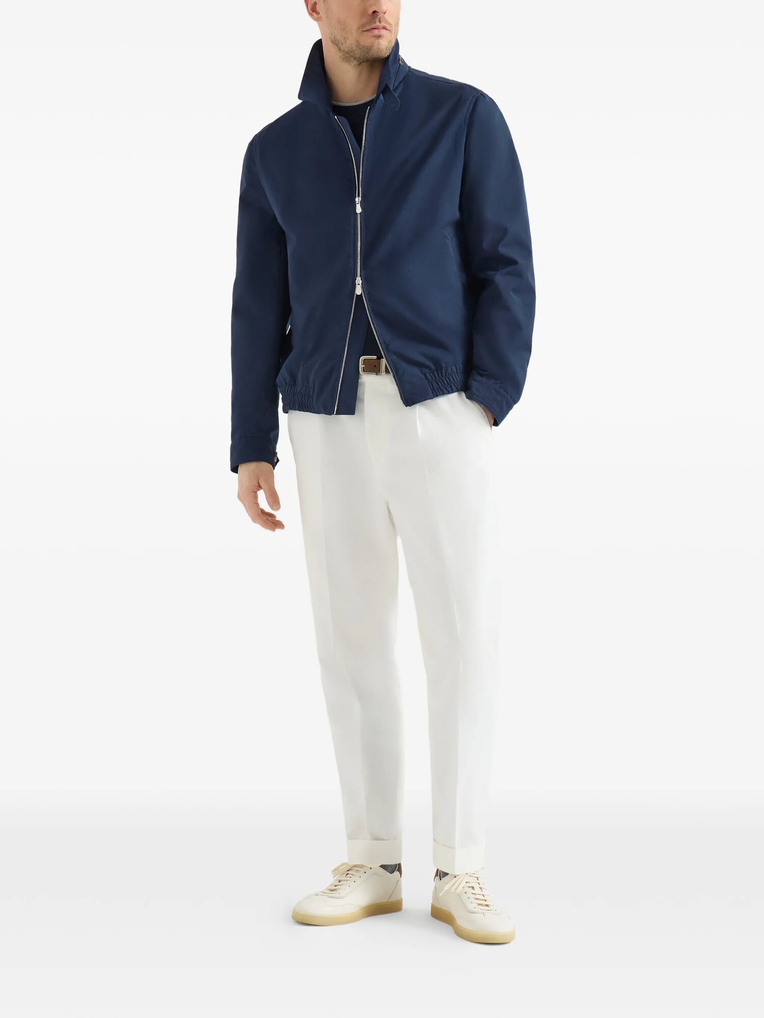 Куртка BRUNELLO CUCINELLI Water-resistant microfiber outerwear jacket, размер 58 — фото 1