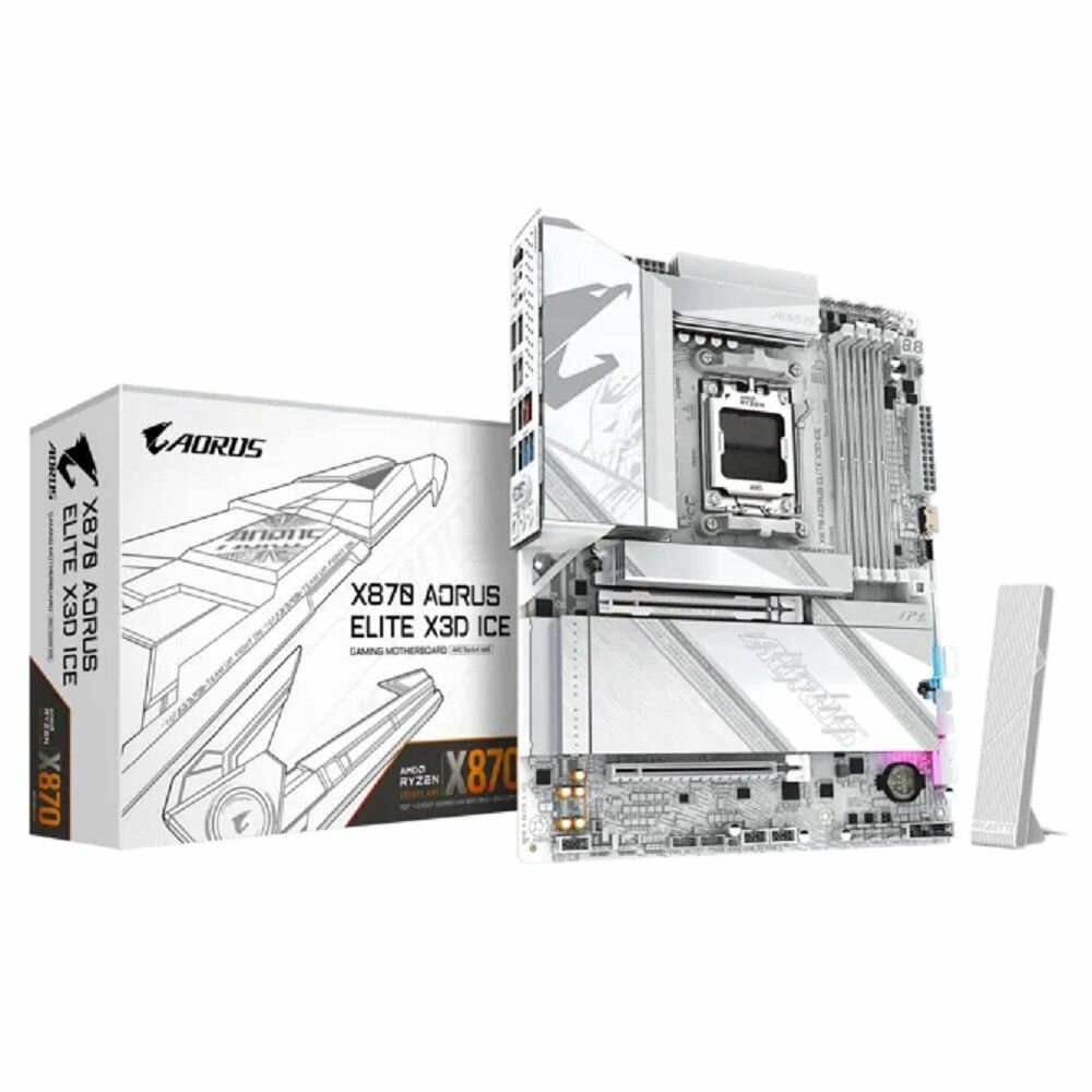 GigaByte Материнская плата X870 A ELITE X ICE Socket AM5 4хDDR V 2хM.2