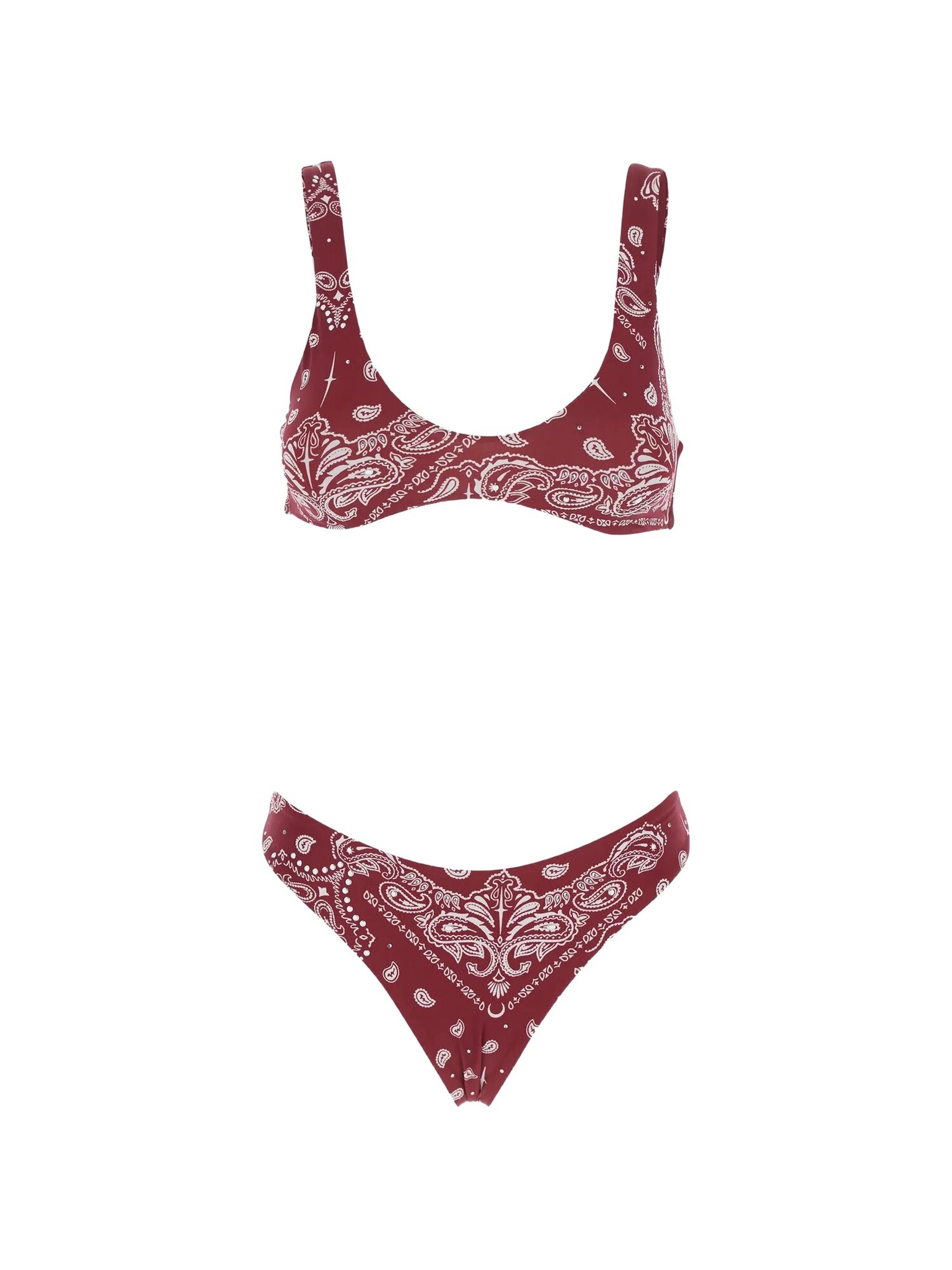 Купальник Paisley-print crystal-embellished bikini
