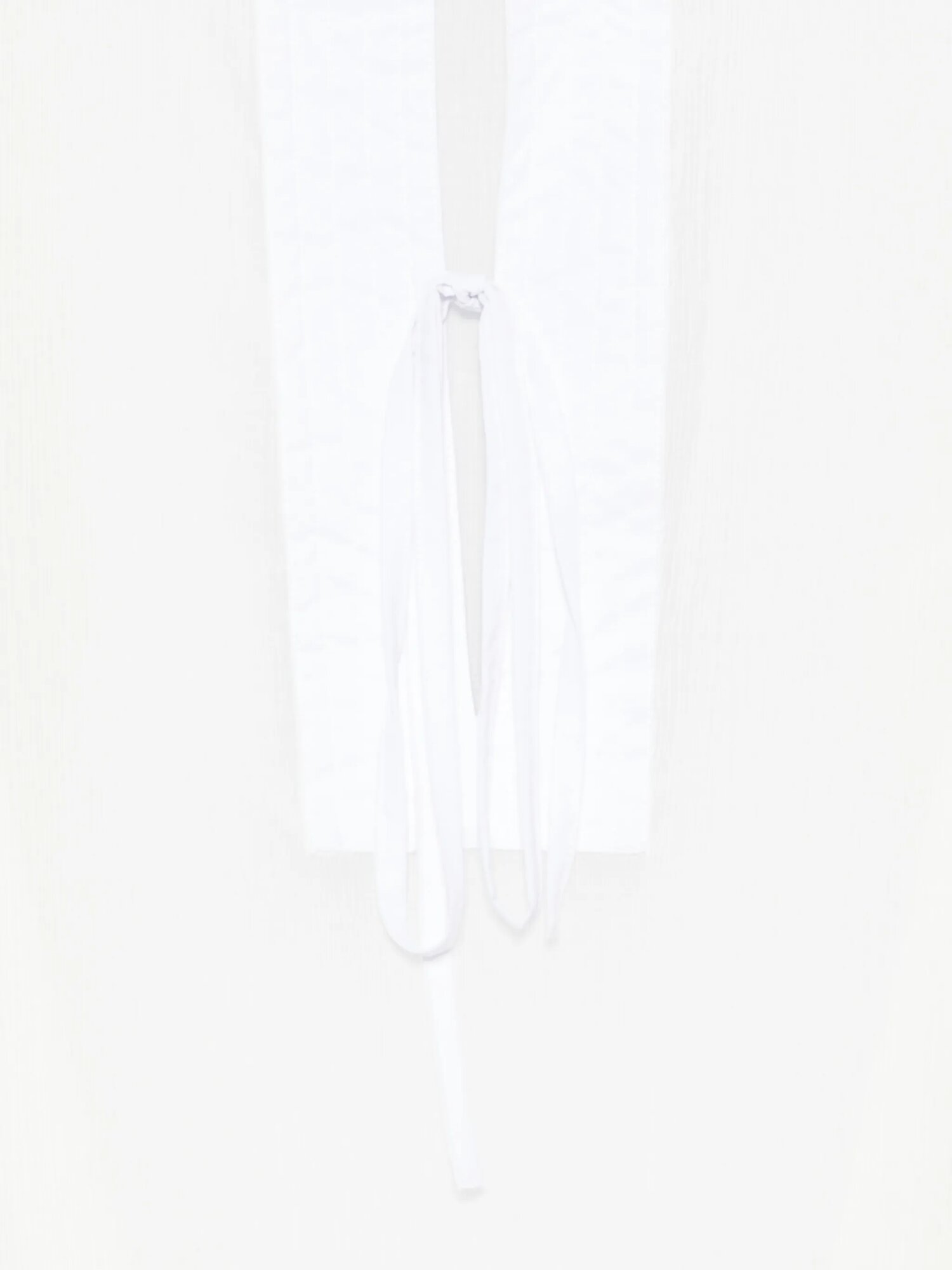 Блуза Rame Tie-fastening sheer blouse, размер 42, бежевый/белый — фото 1