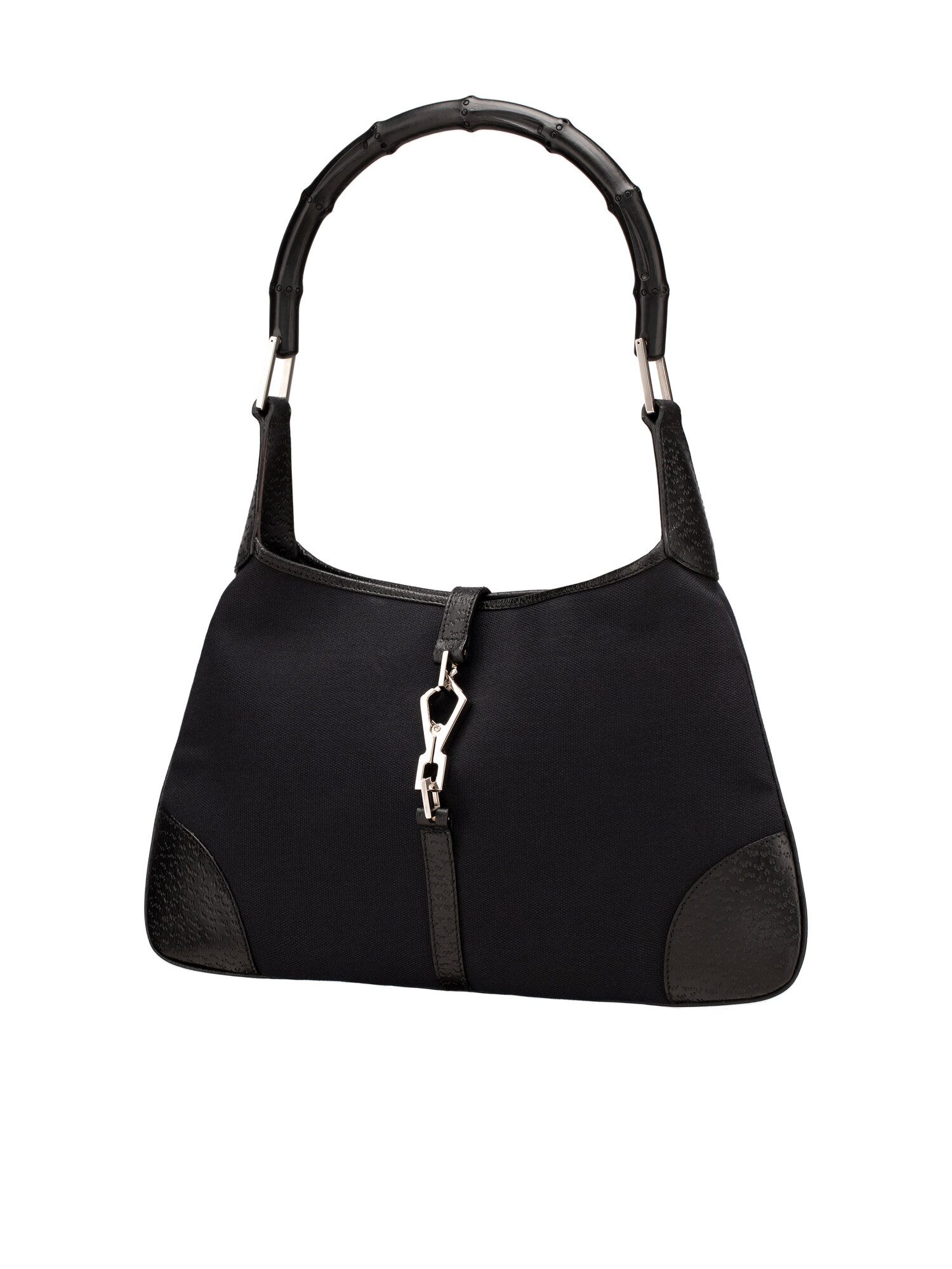 Сумка хобо GUCCI Jackie Bamboo Vintage, черный — фото 1