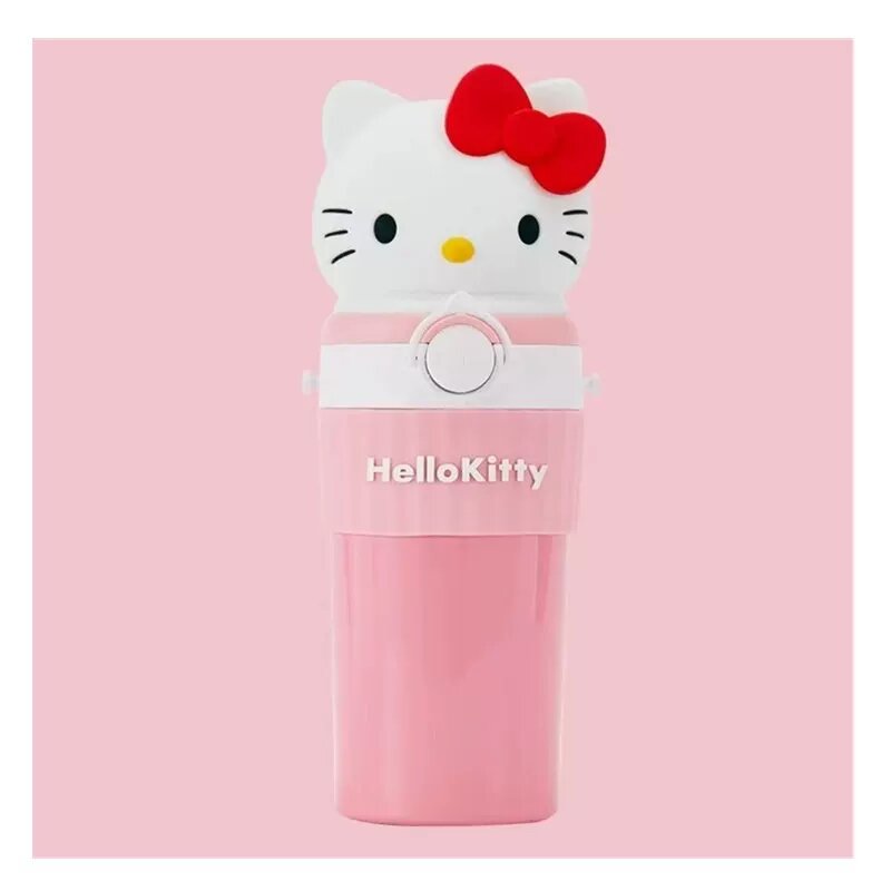 Детский термос с темой торта и дизайном Hello Kitty, с герметичным соломкой, без BPA