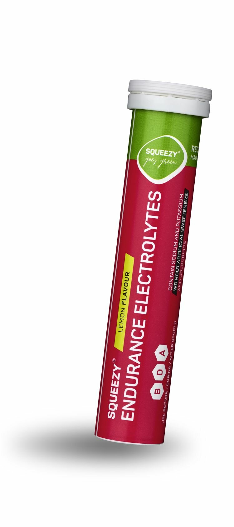Растворимые электролиты SQUEEZY ENDURANCE ELECTROLYTES, 20 шип. таб. (Лимон),