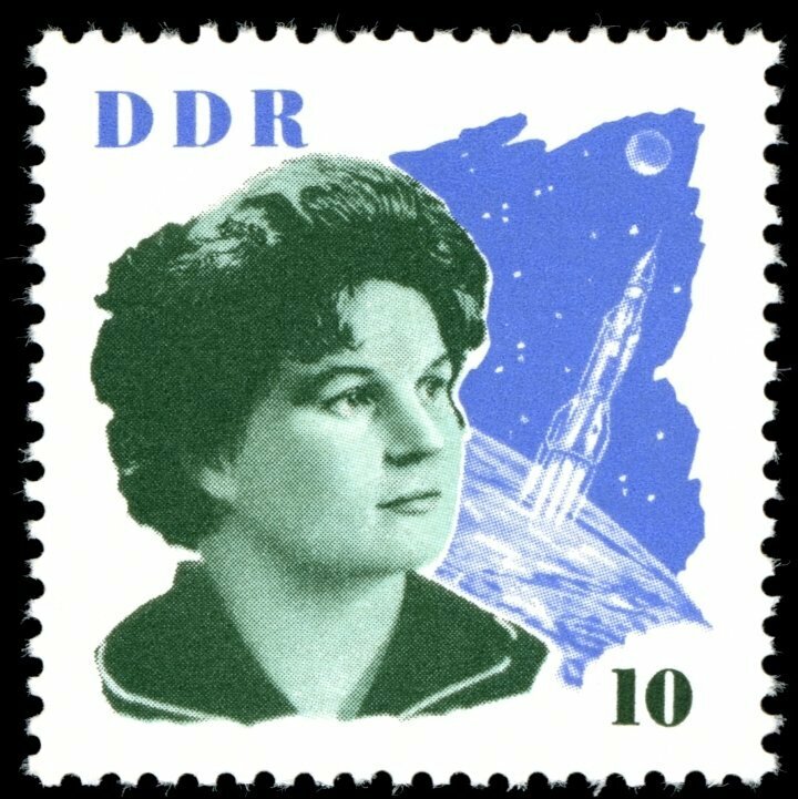(1963-061) Марка Германия (ГДР) "Терешкова" Космонавты II