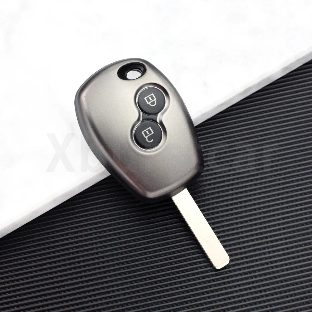 Чехол для ключей Renault/Dacia, 2 кнопки, Gun Grey