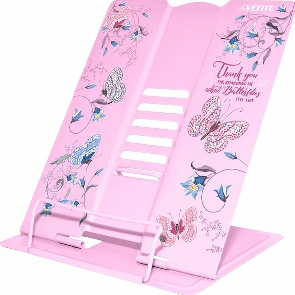 Подставка для книг 210*270 мм, металл, цвет розовый, европодвес deVENTE Butterfly