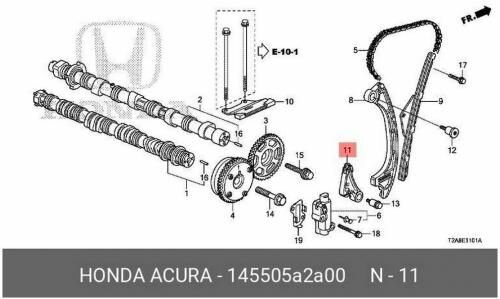 Натяжитель цепи Honda 14550-5A2-A00