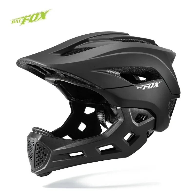 BATFOX Детский шлем для BMX Черный, black