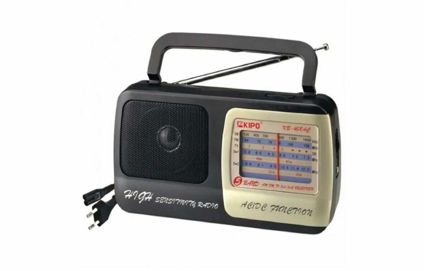 Радиоприемник переносной KIPO KB-408AC AM/ FM/ TV/ SW