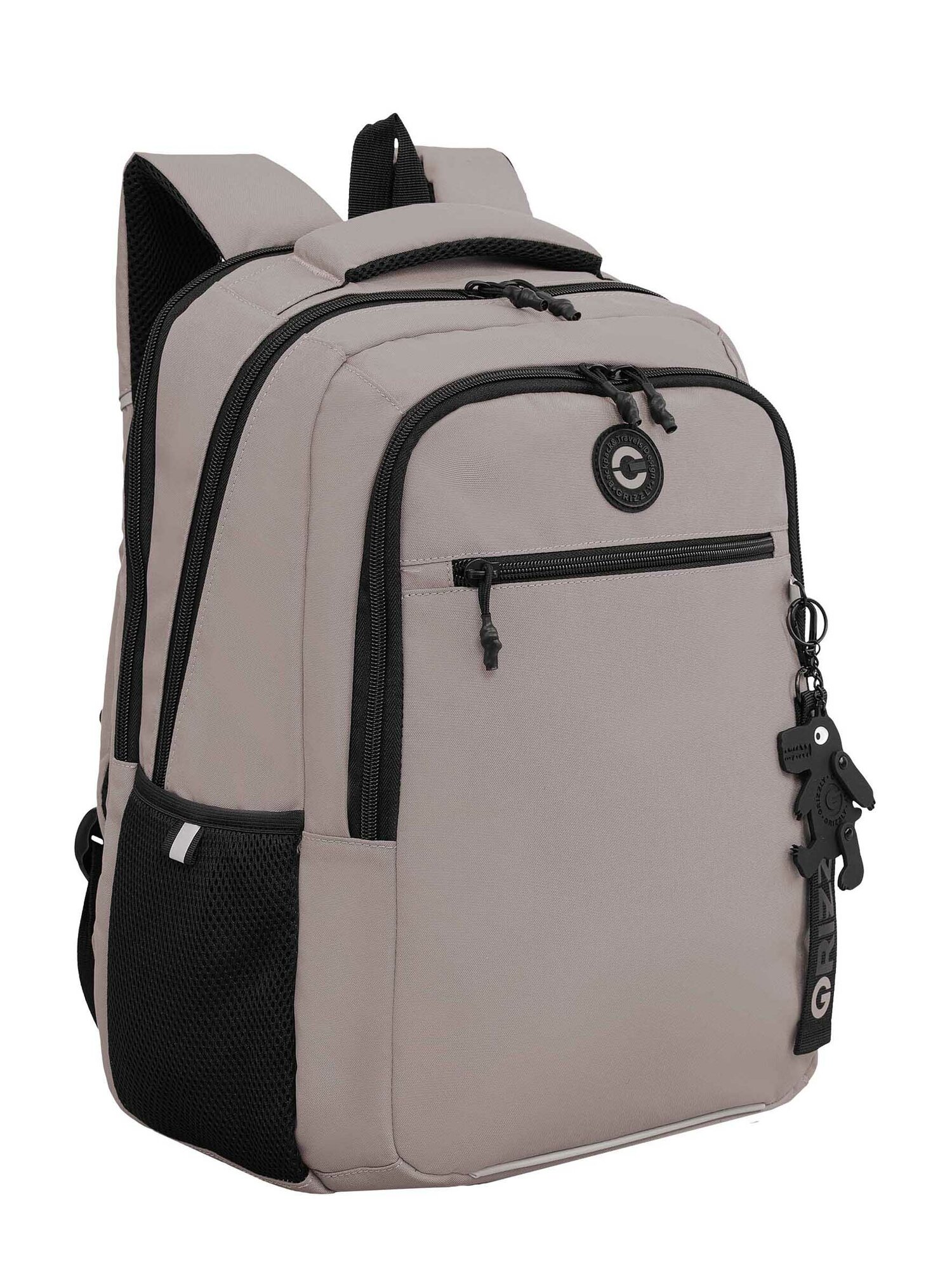 Рюкзак молодежный GRIZZLY с карманом для ноутбука 15", анатомической спинкой, для мальчика, мужской, RU-632-1