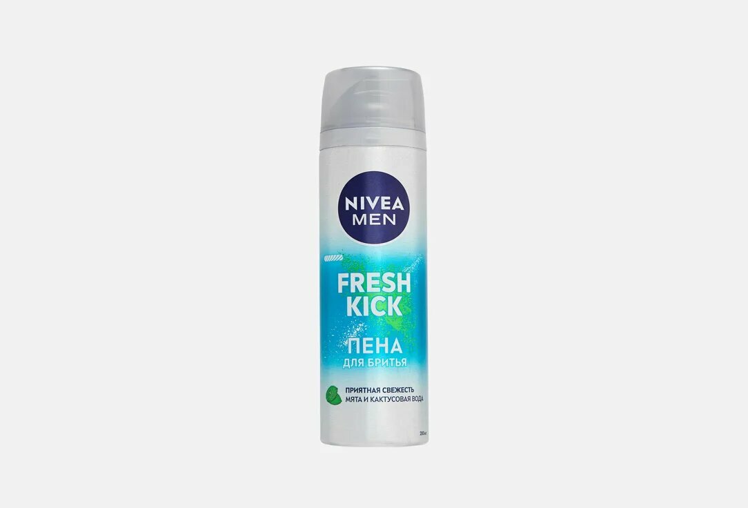 NIVEA Men "Fresh Kick" Пена для бритья приятная свежесть с мятой 200 мл