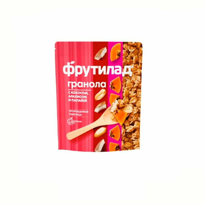Гранола с кокосом, арахисом и папайей Фрутилад, 270г