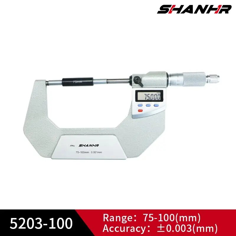 Микрометр электронный SHANHR 75-100 мм, 5203-100 IP65